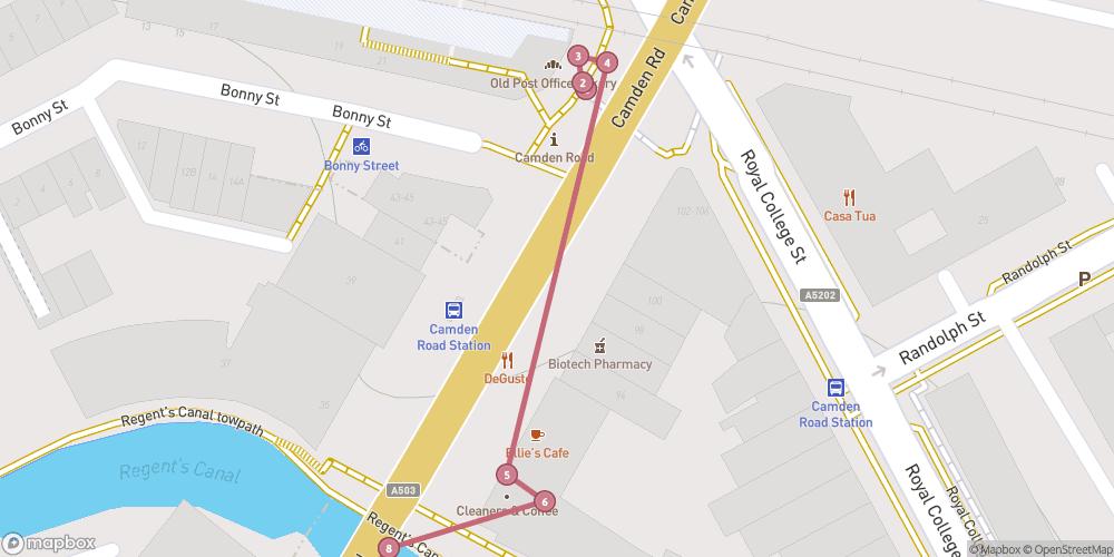 Walk Camden to Mornington Crescent - Go Jauntly