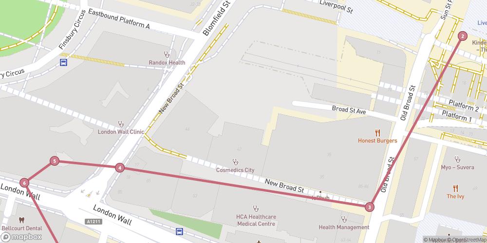 Liverpool Street to Tate Modern - Go Jauntly