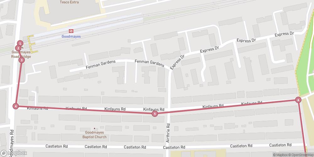 Goodmayes to Seven Kings via parks - Go Jauntly