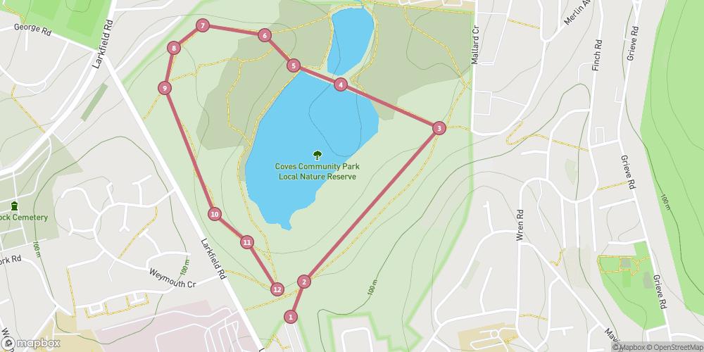 Coves LNR upper reservoir path - Go Jauntly