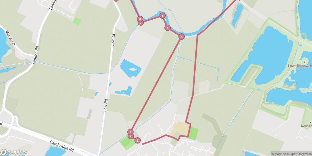 Fenstanton to St Ives circular. - Go Jauntly