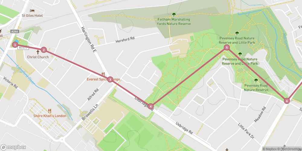 Feltham to Twickenham - Go Jauntly