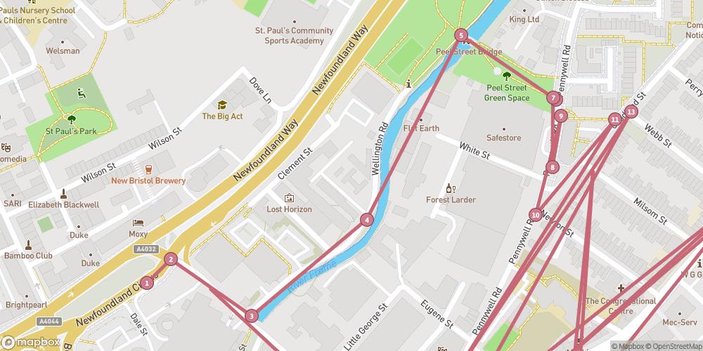 Cabot Circus to Trinity Church - Go Jauntly