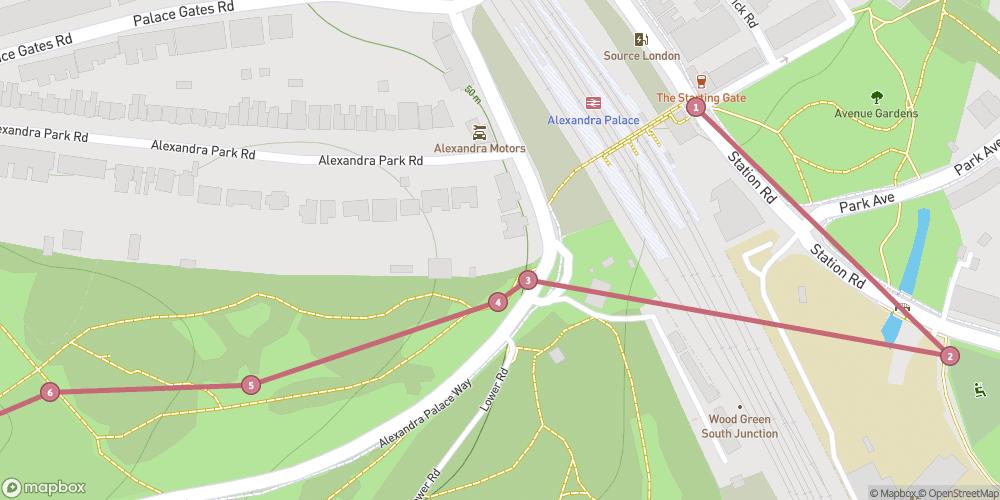 Alexandra Palace to Parkland Walk - Go Jauntly